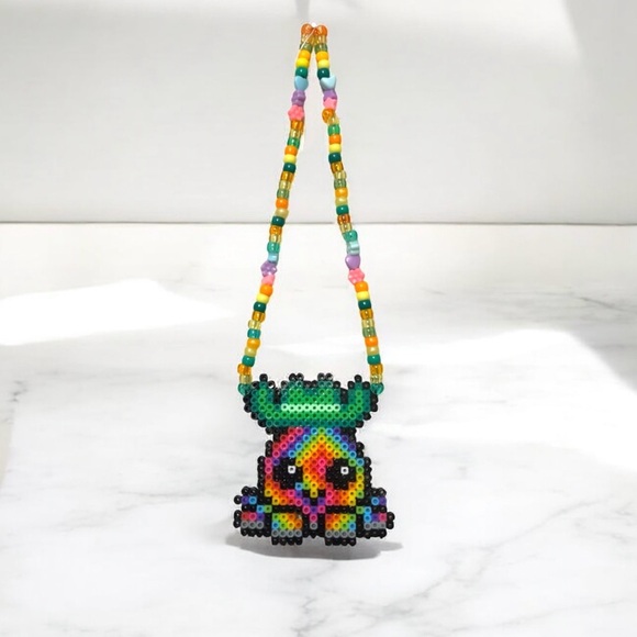 Accessories | Octopus With Cowboy Hat Perler Necklace | Poshmark
